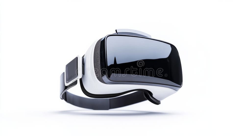 Modern Black and White VR Visual Reality Headset Isolated Stock ...