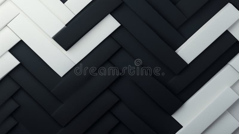 Modern Black and White Woven Pattern Creates Striking Visual Effect ...