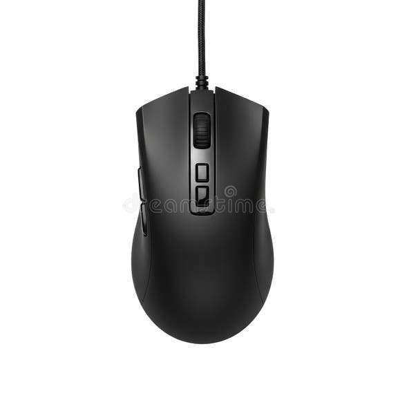 Modern Black Wired Gaming Computer Mouse with Multiple Buttons and ...