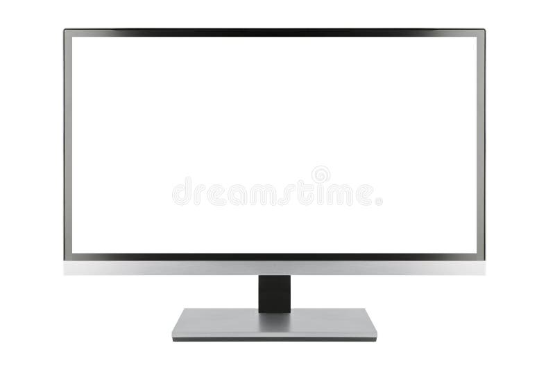 Modern Blank Flat Screen TV Set Stock Illustration - Illustration of ...