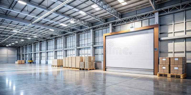 Modern Blank Logistics Depot Mockup a Versatile Template for ...