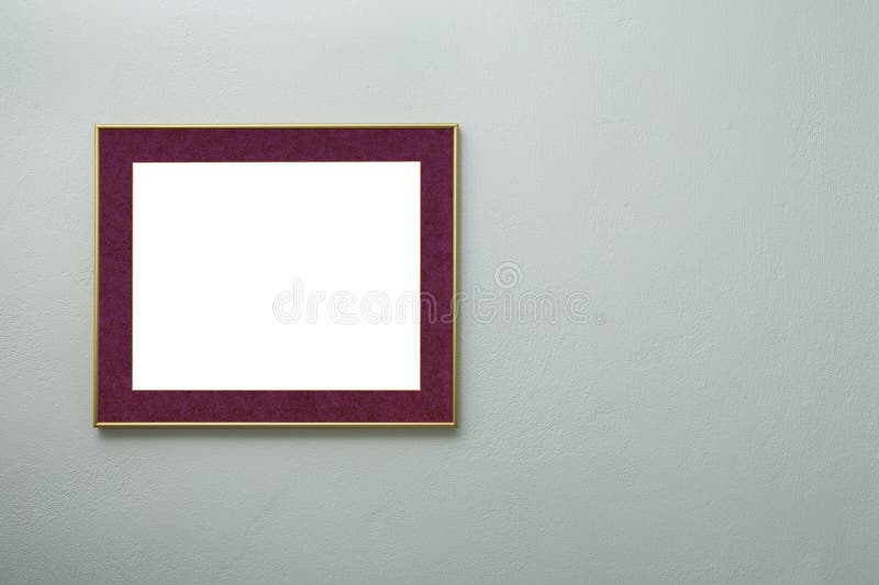 Modern blank picture frame stock photo. Image of template - 300756046