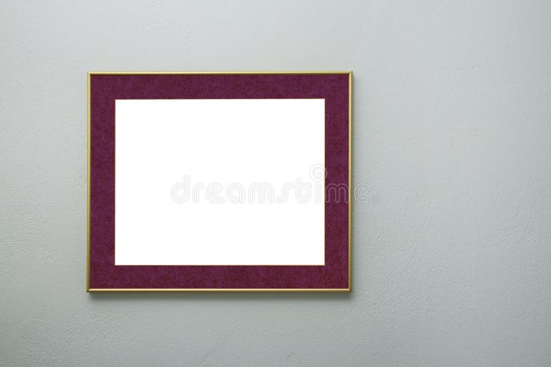 Modern blank picture frame stock image. Image of gallery - 300756057