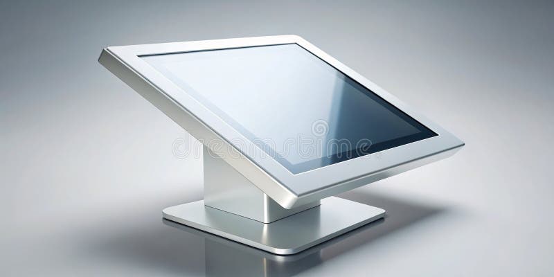 Modern Blank Touchscreen Kiosk Display a Versatile Interactive ...