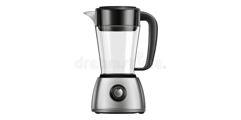 Modern Blender with Stainless Steel Base Isolated on Transparent ...