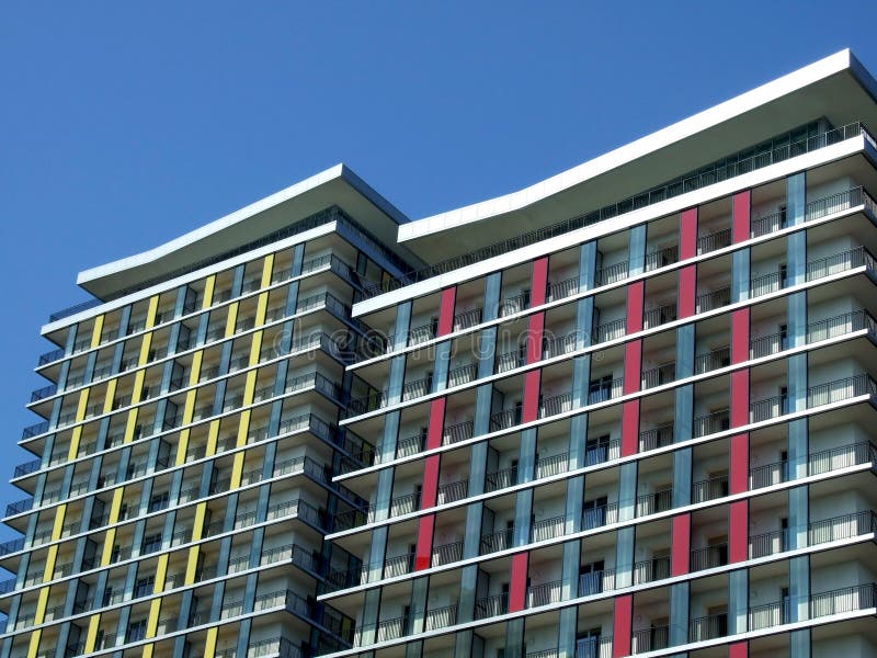 Modern block of flats stock image. Image of street, italian - 44186495