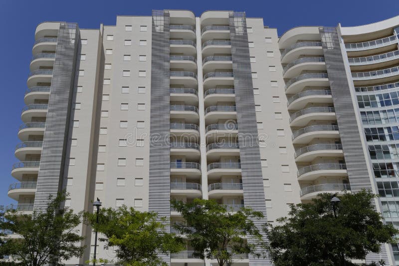 Modern block of flats stock image. Image of street, italian - 44186495