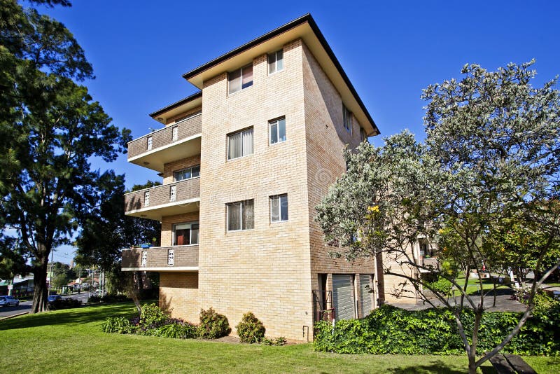 Modern block of units stock image. Image of lifestyle - 21567307