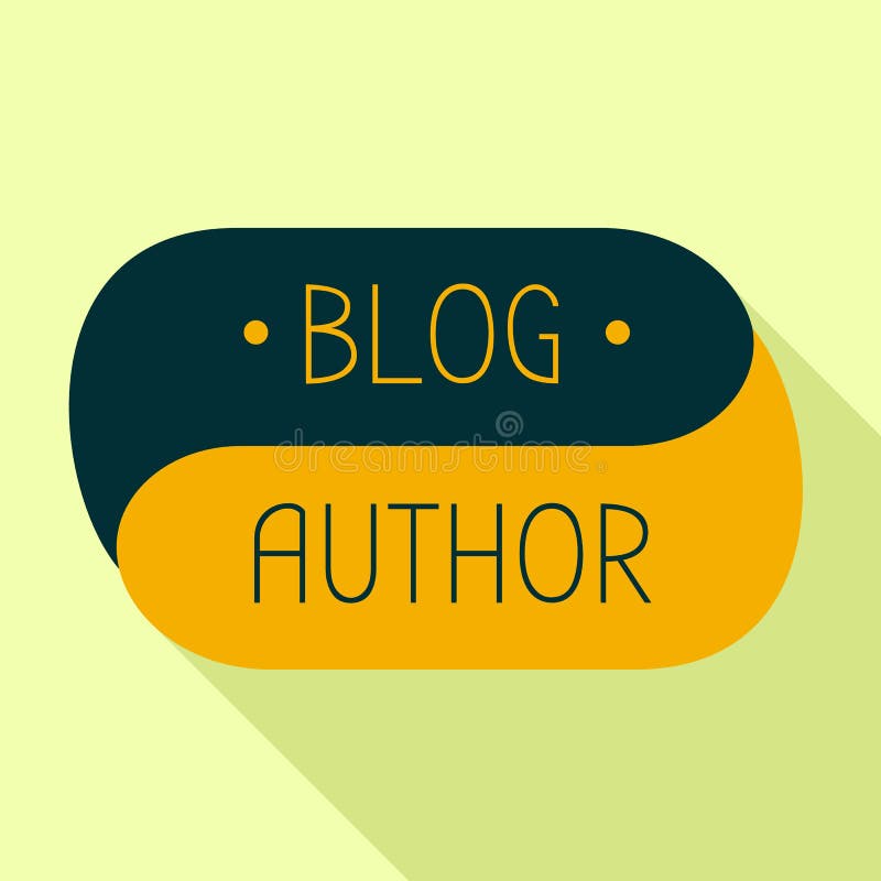 Modern Blog Logo, Flat Style Stock Vector - Illustration of logo ...