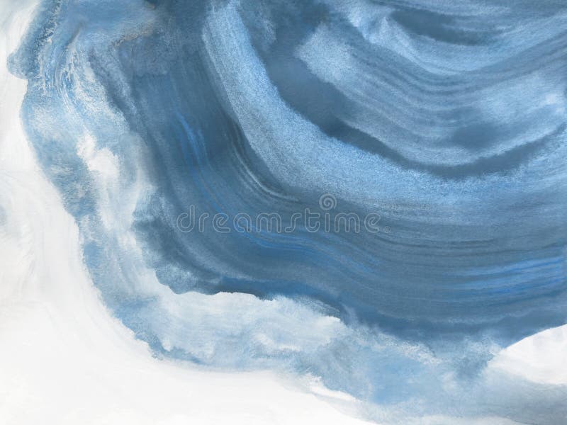 Modern Blue Abstract Art Painting. Modern Art. Stock Image - Image of ...
