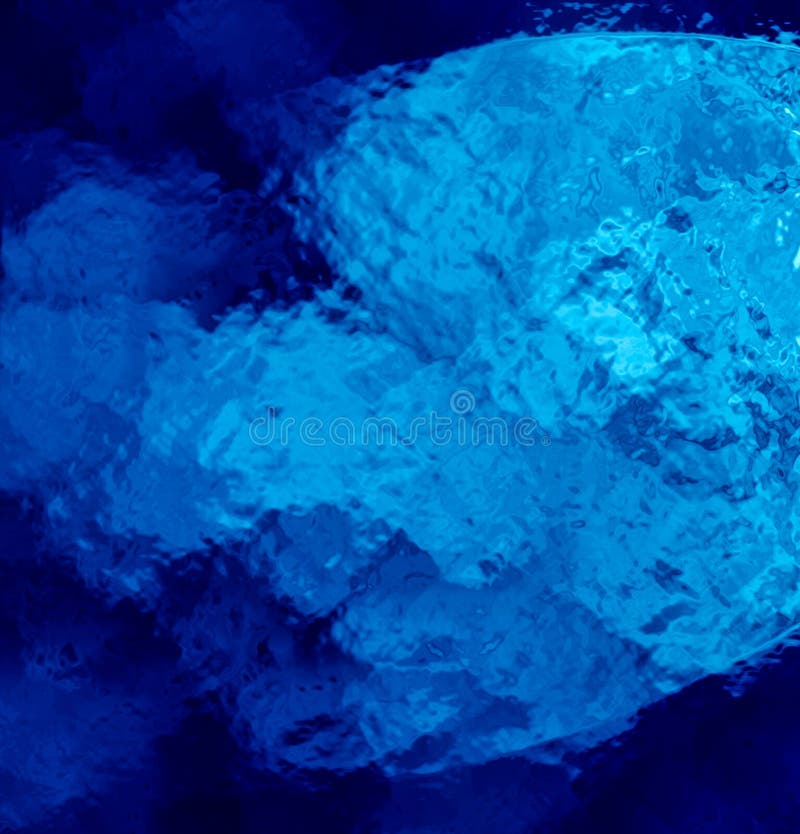 Modern Blue Abstract Background with Glass Effect Stock Illustration ...