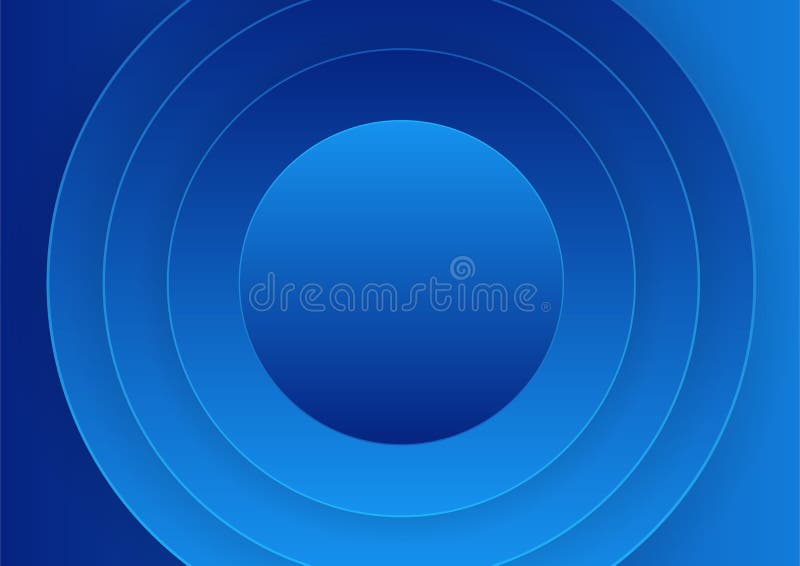 Modern Blue Abstract Circle Background Stock Illustration ...
