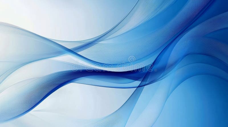 Modern Blue Abstract Curve Lines Background for Presentation Design ...