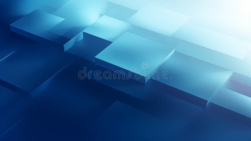 Modern Blue Abstract Design Featuring Layered Rectangles and Smooth ...