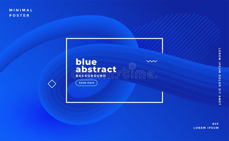 Modern Blue Abstract Presentation Template Stock Vector - Illustration ...