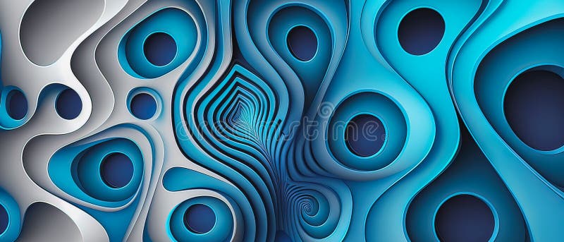 Modern Blue Abstract Web Banner Background Creative. Generative AI ...
