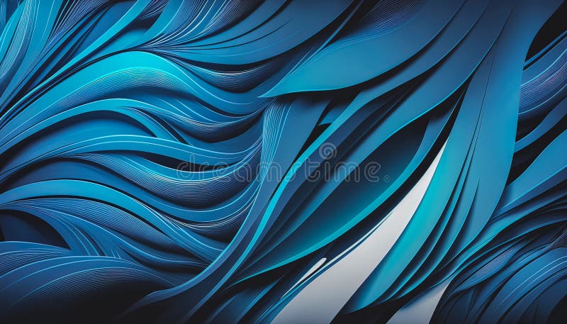 Modern Blue Abstract Web Banner Background Creative. Generative AI ...