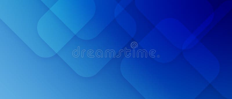 Modern Blue Abstract Web Banner Background Stock Illustration ...