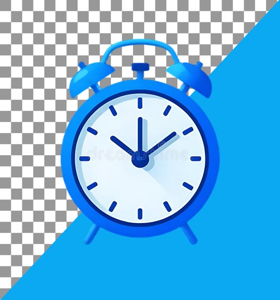 Modern Blue Alarm Clock 3d Icon Illustrations and Vectors Stock Vector ...