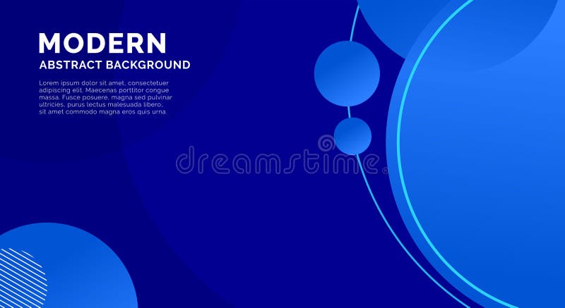 Modern Blue Background Circle Vector Art Stock Vector - Illustration of ...