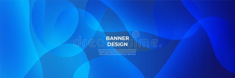 Modern Blue Banner Background. Vector Abstract Graphic Design Banner ...