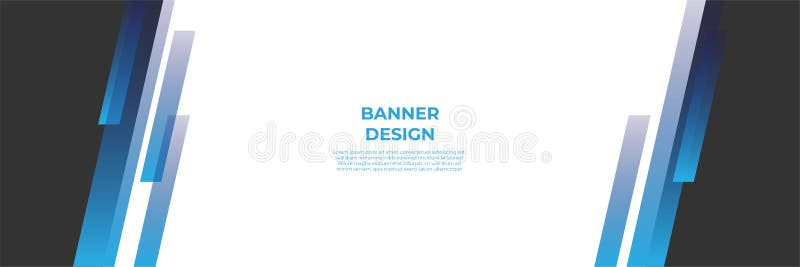 Modern Blue Banner Background. Vector Abstract Graphic Design Banner ...