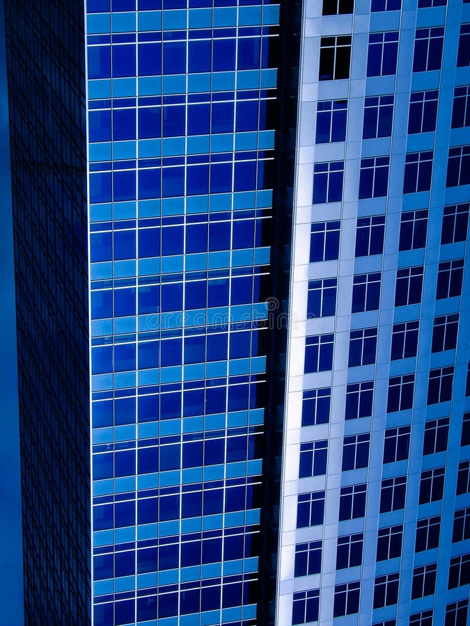 Modern blue buildings stock photo. Image of office, city - 17047582