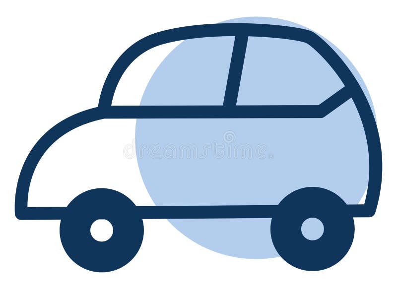Modern blue car, icon icon stock vector. Illustration of vehicle ...
