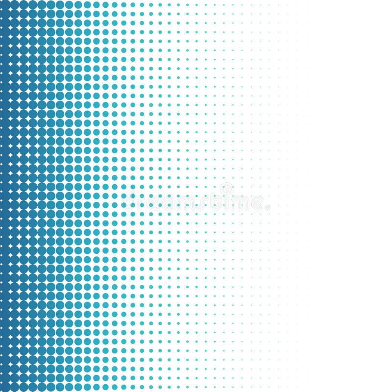 Modern Blue Dotted Background Stock Vector - Illustration of halftone ...