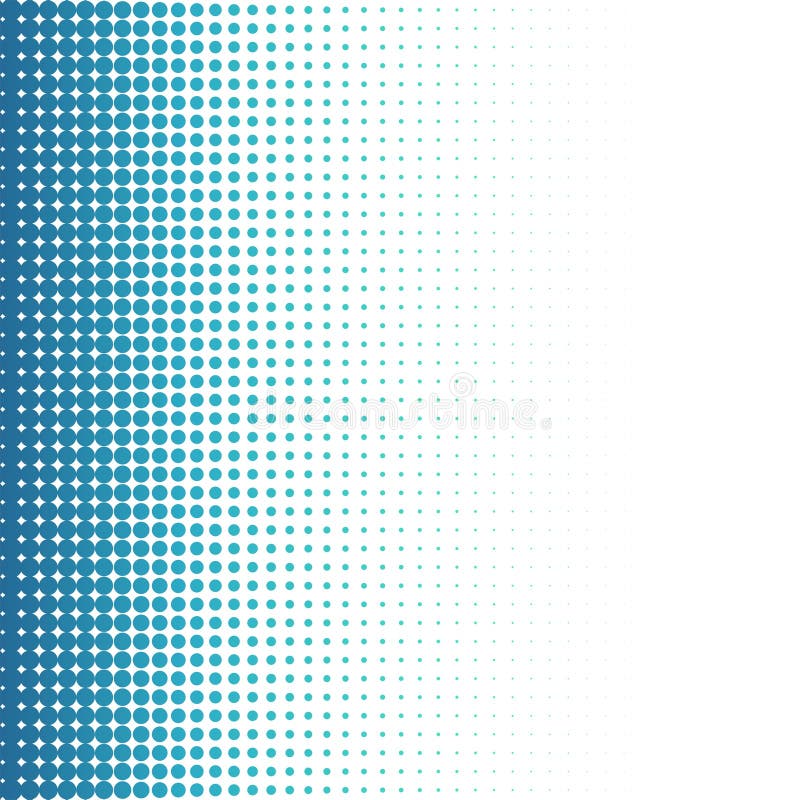 Modern Blue Dotted Background Stock Vector - Illustration of halftone ...