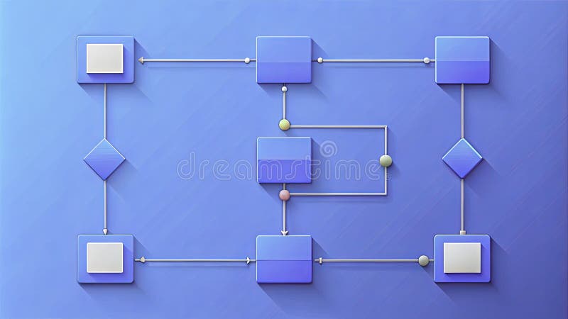 Modern Blue Flat Design Process Flow Diagram Template Streamline Your ...