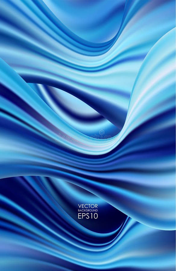 Modern Blue Flow Background. Wave Color Liquid Shape. Abstract Design ...