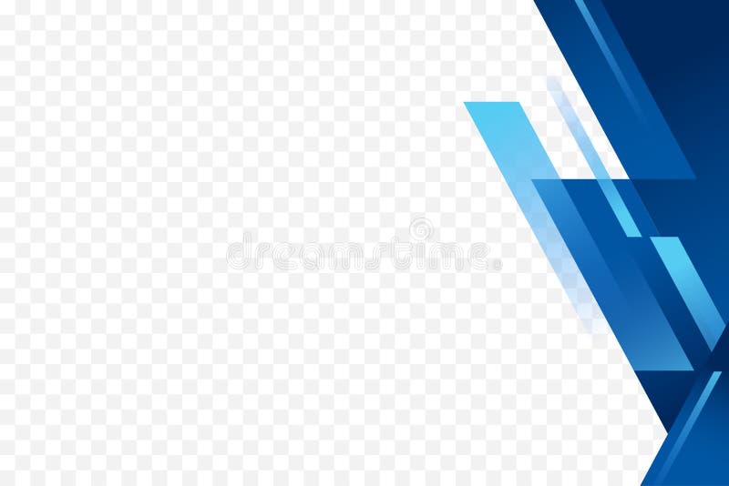 Modern Blue Geometric Frame Corner Border Background Vector ...