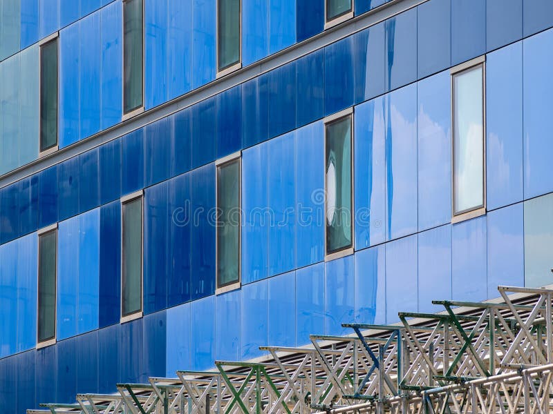 Architectural Blue Facade Panels