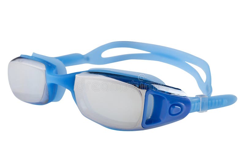 Modern Blue Goggles for Swimming in the Pool or in the Open Water, with ...