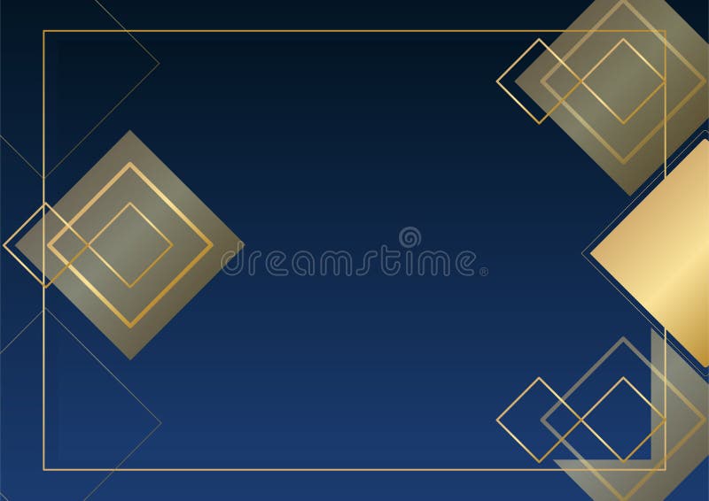 Modern Blue and Gold Abstract Background. Vector Abstract Graphic ...