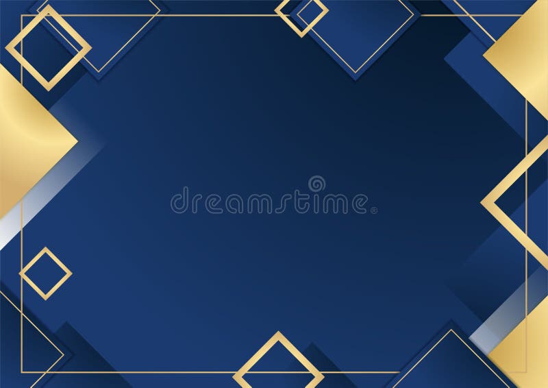 Modern Blue and Gold Abstract Background. Vector Abstract Graphic ...