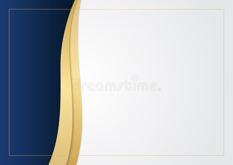 Modern Blue and Gold Abstract Background. Vector Abstract Graphic ...