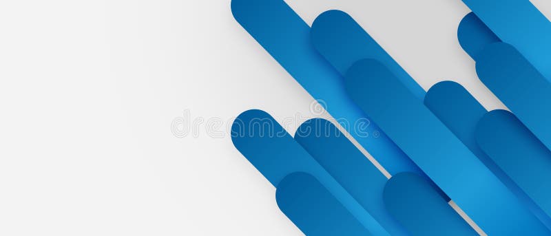 Modern Blue and Grey Banner Template Background Stock Illustration ...