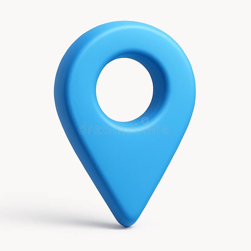 A Modern Blue Location Pin for Maps and Navigation Applications Stock ...