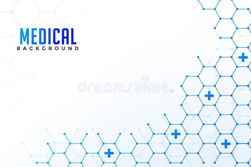Modern Blue Medical Background Vector Stock Vector - Illustration of ...