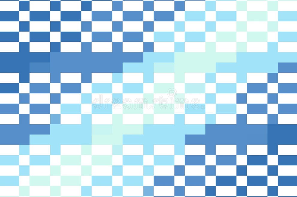 Blue Mint Square Pixel Pattern with Abstract Checkered Mosaic ...