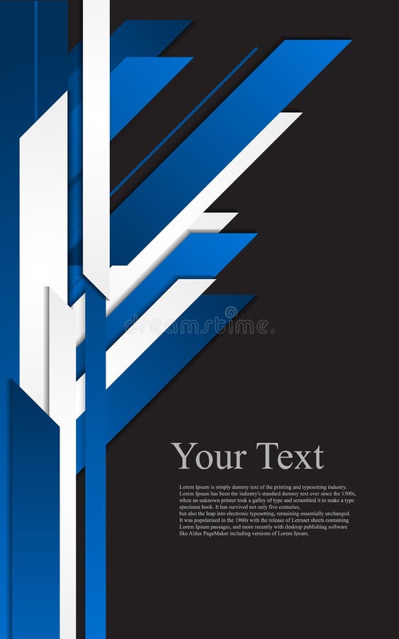Modern Blue Multiple Vertical Overlap Graphic for Make Cover or ...