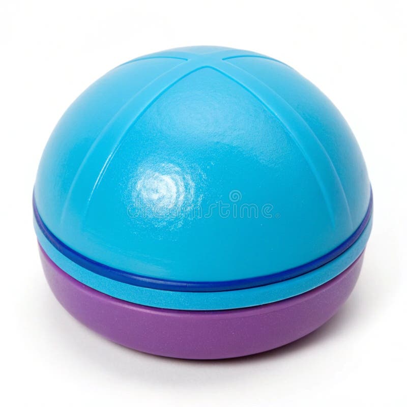 Blue and Purple Object Isolated on White Background Stock Illustration ...