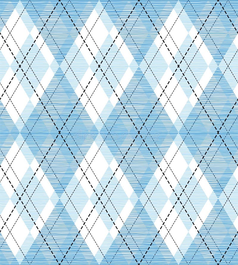 Modern Blue Rhombus Seamless Pattern Design Stock Vector - Illustration ...