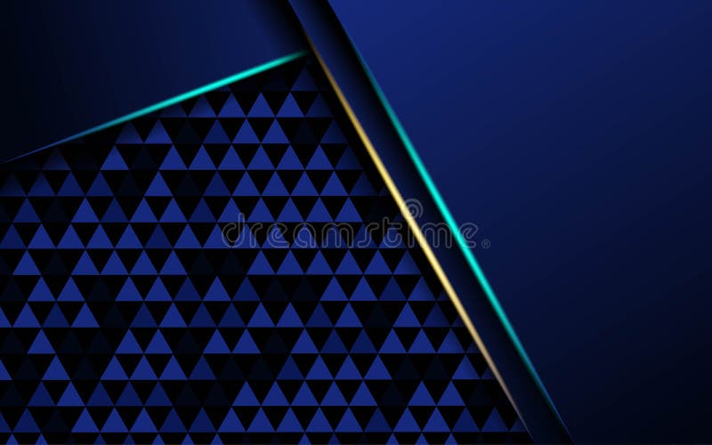Modern Blue Shape Future Vector Background Banner with Blue Light Lines ...