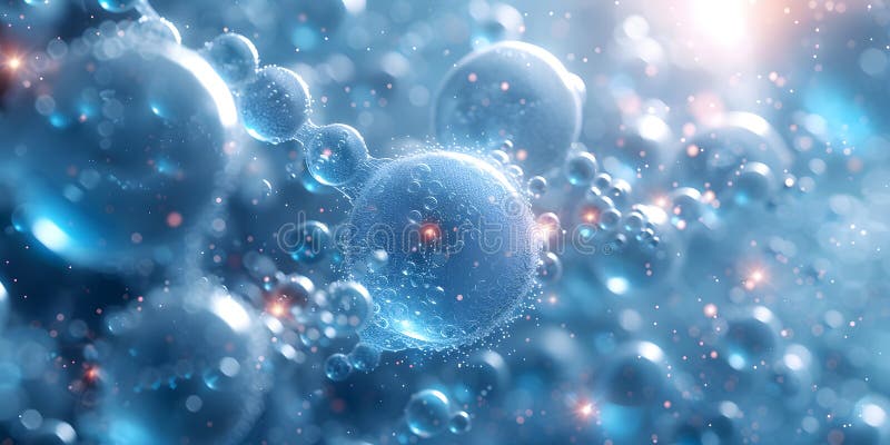 Modern Blue Sphere Background for Tech Banner Stock Illustration ...