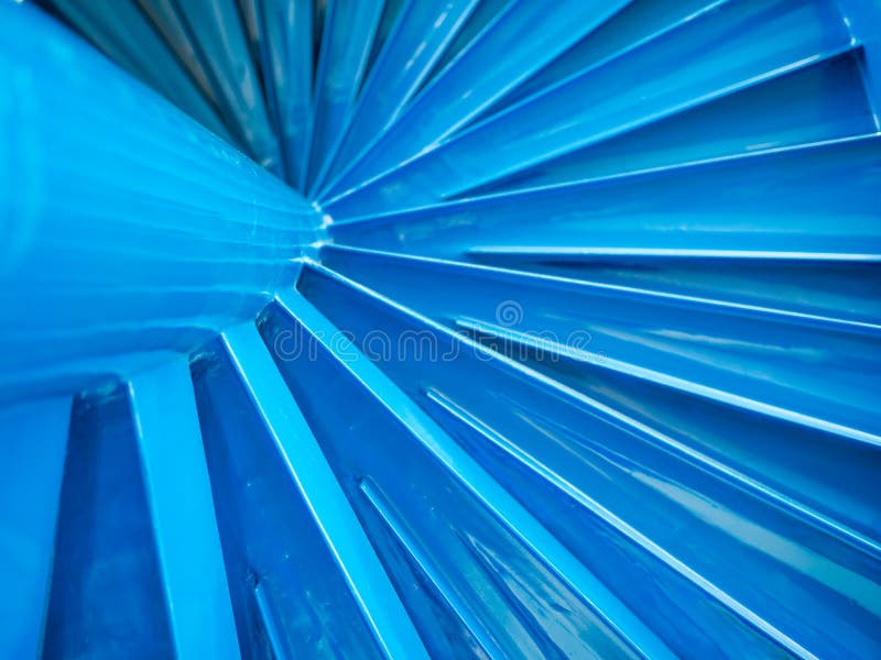 Modern Blue Spiral Staircase Stock Photo - Image of interior, modern ...