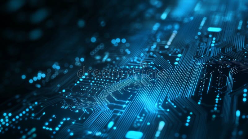 Modern Blue Tech Background, Representing Digital Innovation and ...