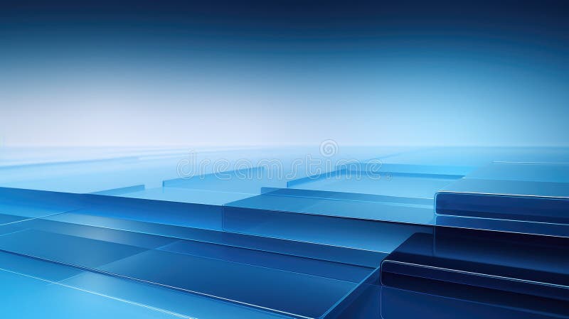 Modern Blue Technology Background Stock Illustration - Illustration of ...